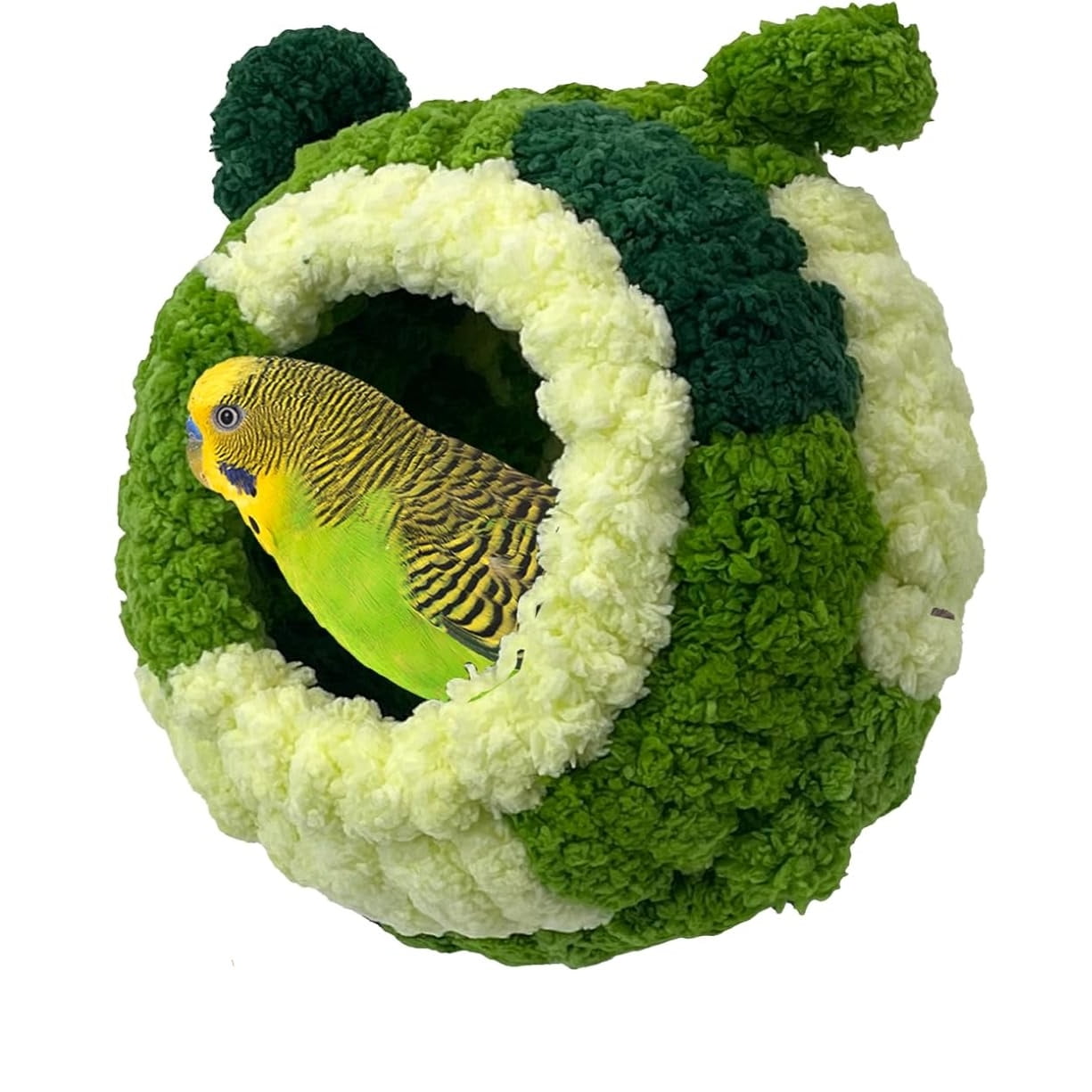 Bird Nest Warm Snuggle Hut Bird Bed Fluffy Bird Sleeping Bed Parrot ...