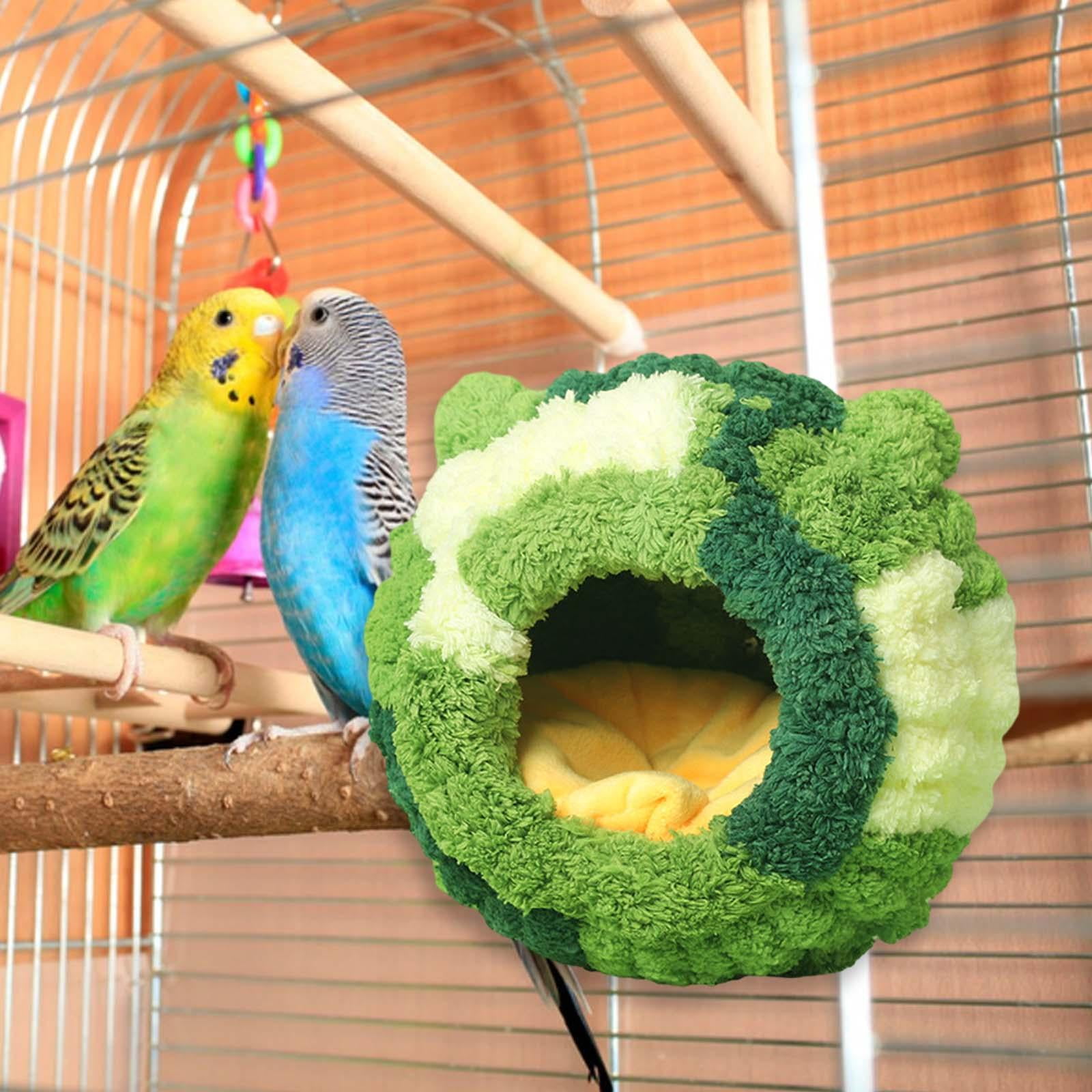 Bird Nest for Cage Parrot Cage Nest with Detachable Plush Cushion ...