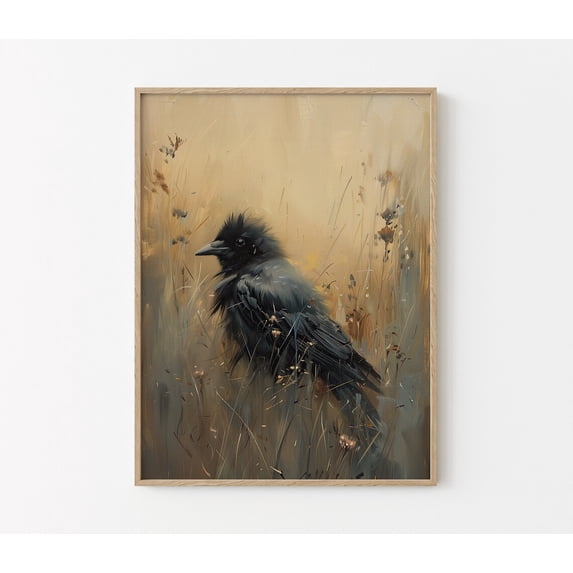 Bird Nested Print Bird Wall Art Dark Academia Painting Vintage Art Home ...