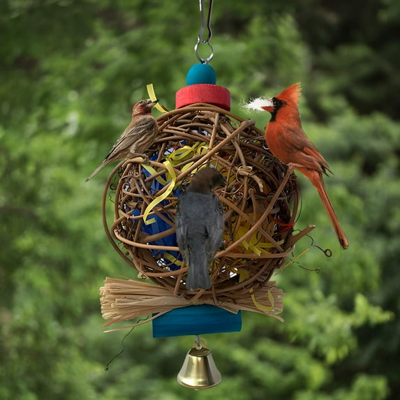 Bird Nesting Ball under $5! Kadlawus Hummingbird Nesting Ball, Rattan ...
