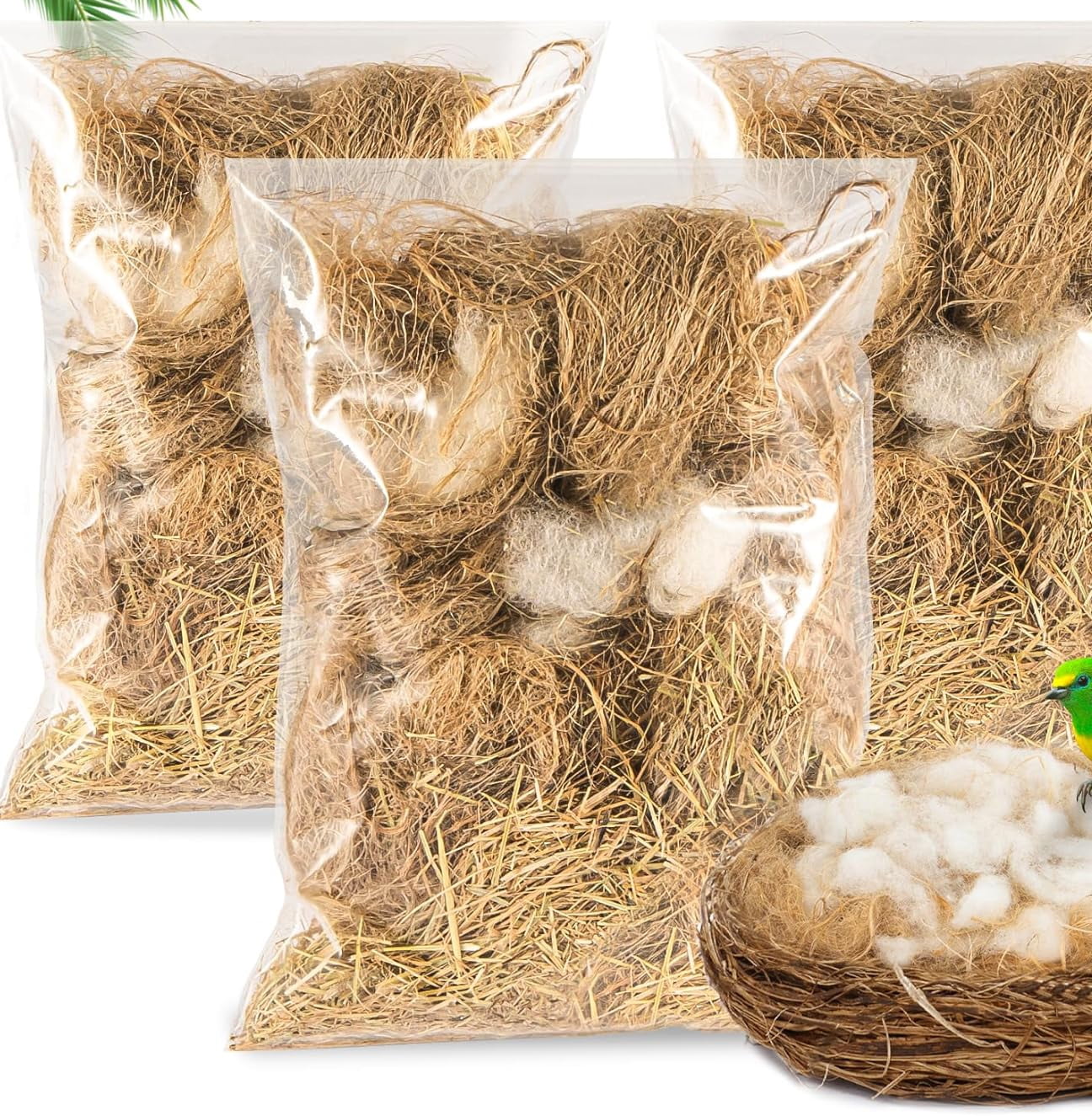 Bird Nesting Material - Bird Nests Bedding Hummingbird Nesting Material ...