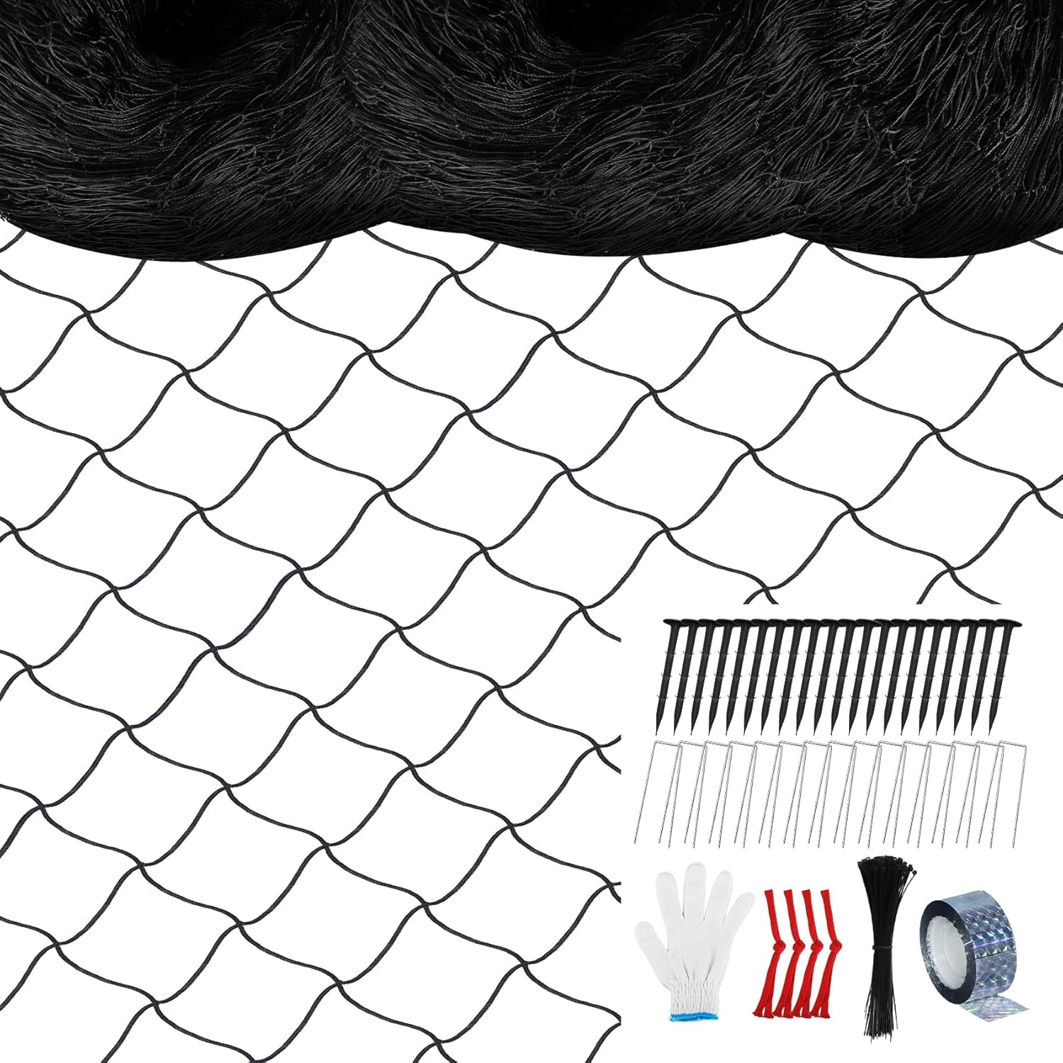 Bird Netting 25' x 50' with 2.4" Square Mesh Bird Net for Chicken Coop ...