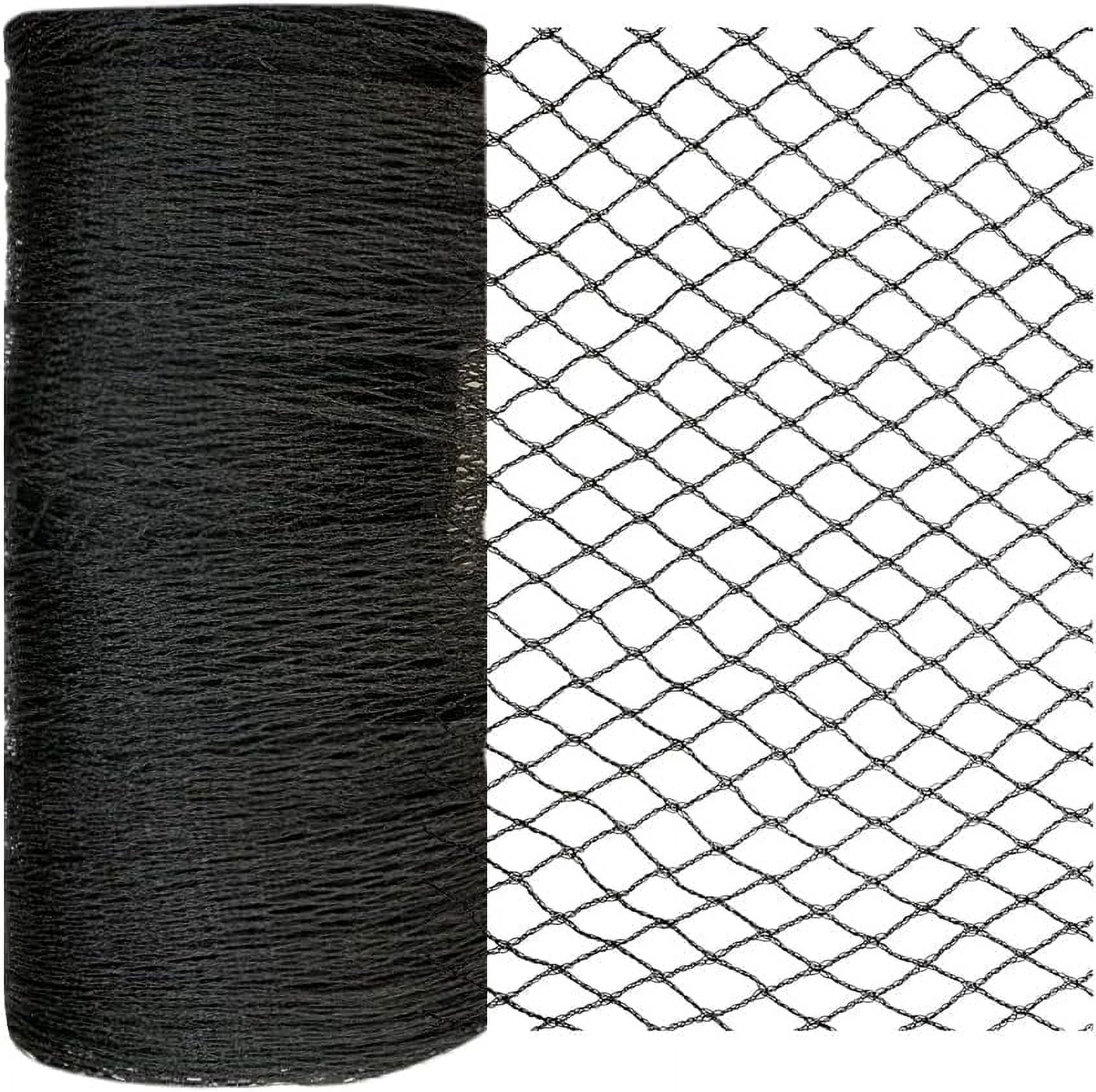 Bird Netting 7.5x100 Ft, 1/2In Mesh Heavy Duty Garden Netting Pest ...
