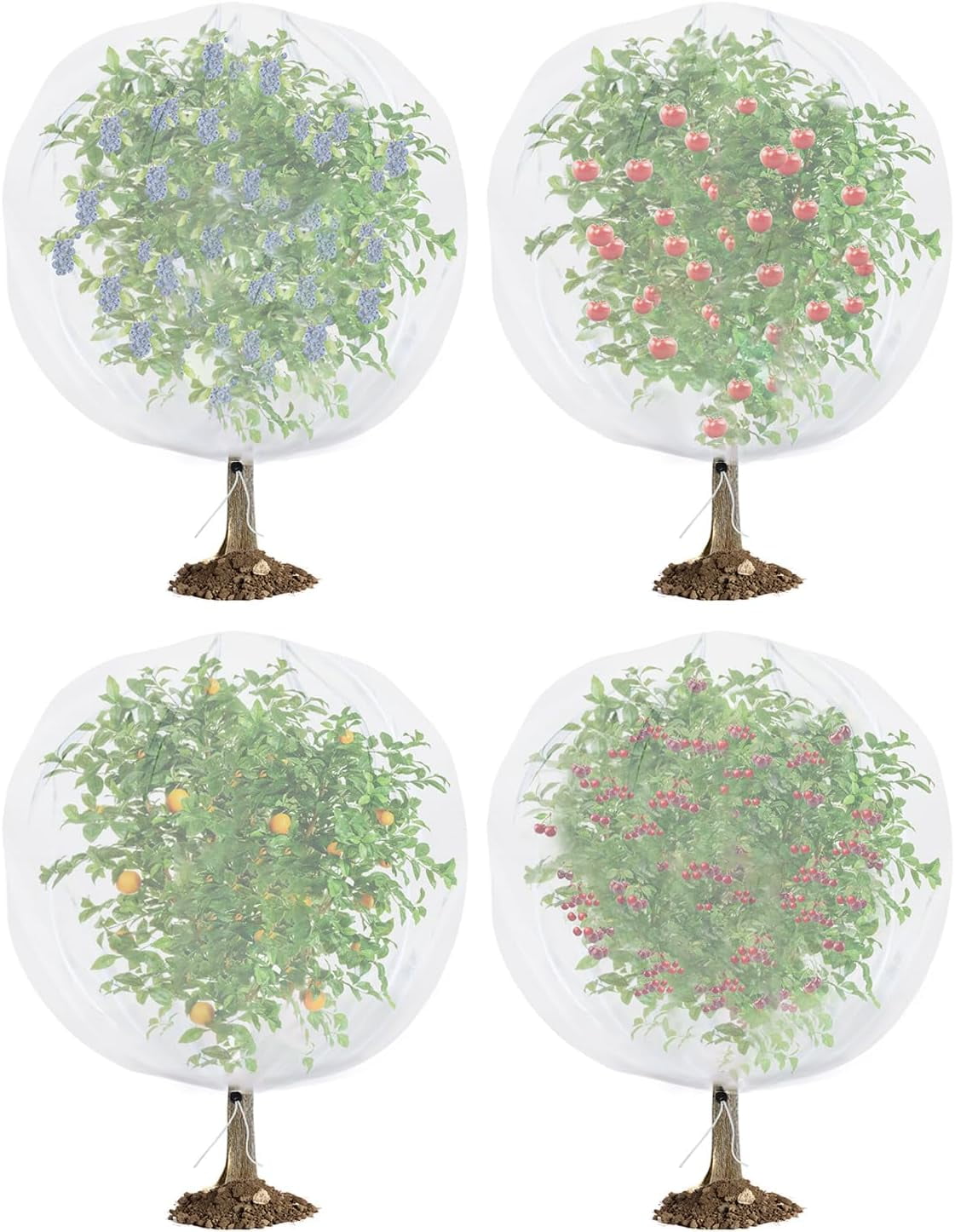 Bird Netting for Garden Protection - 4 Pack Garden Netting Pest Barrier ...