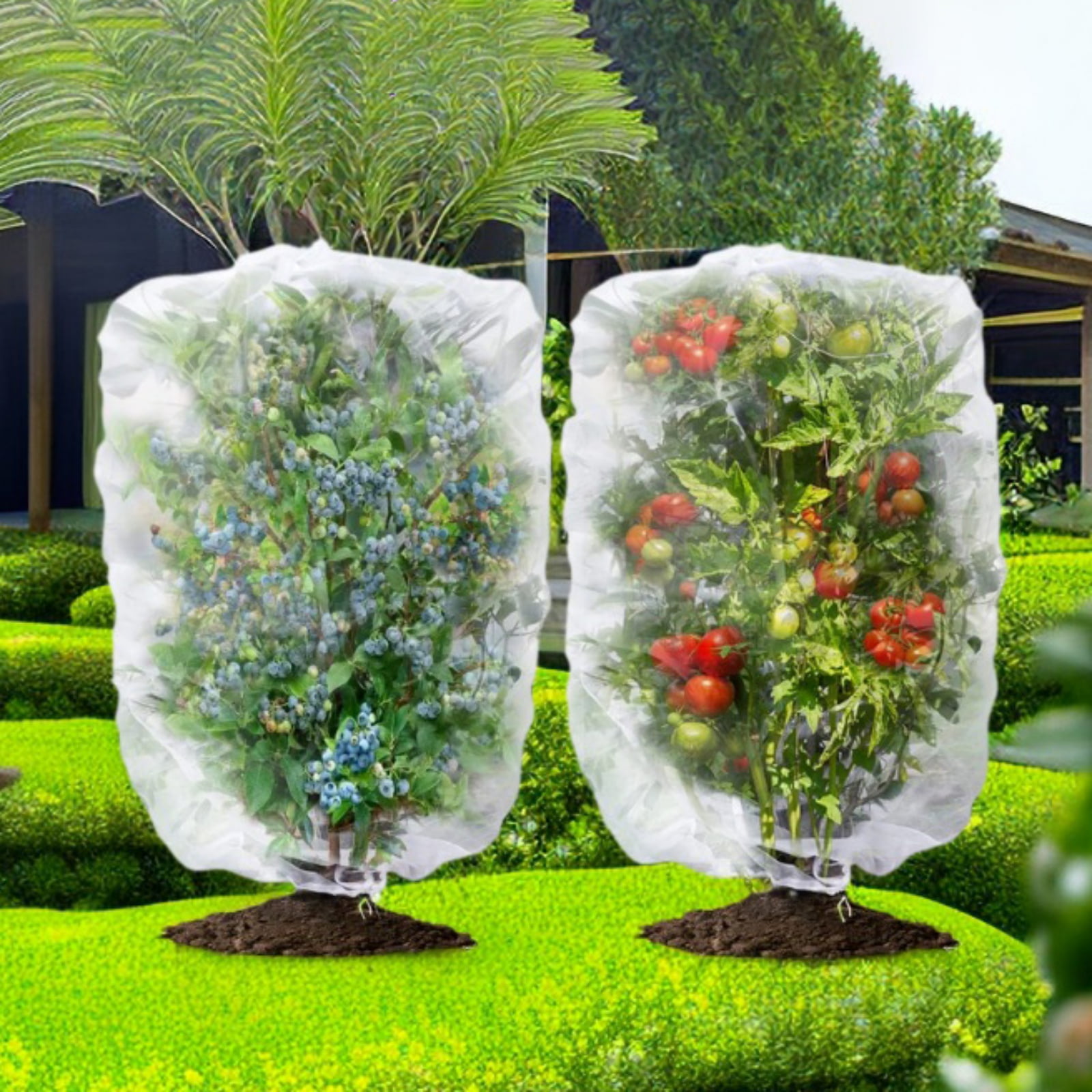 Bird Netting for Trees Fruit Protection Bags with Drawstring Plant ...