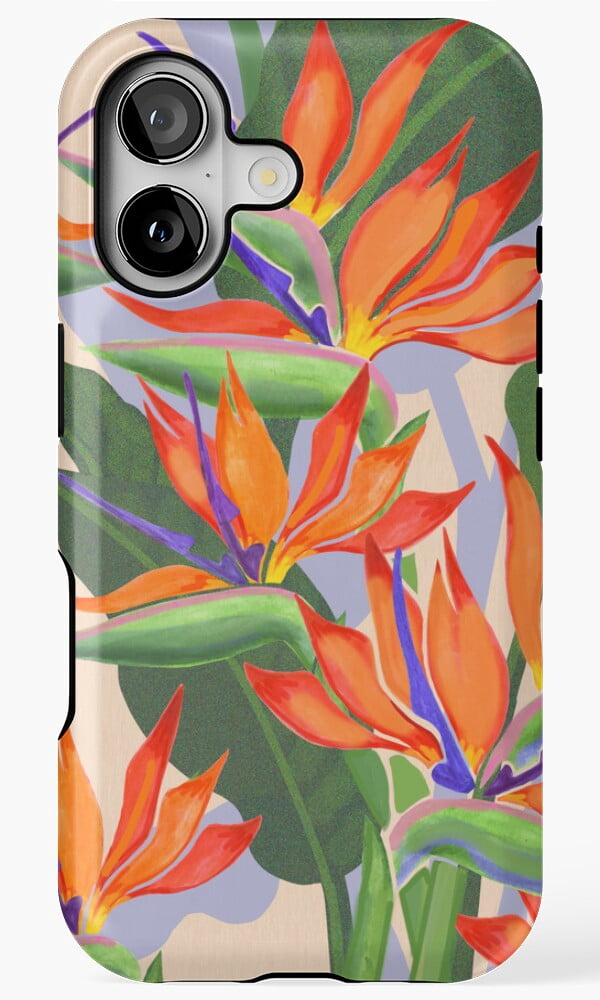 Bird Of Paradise Exotic Flower Nature Phone Case for iPhone 11 12 13 14 ...