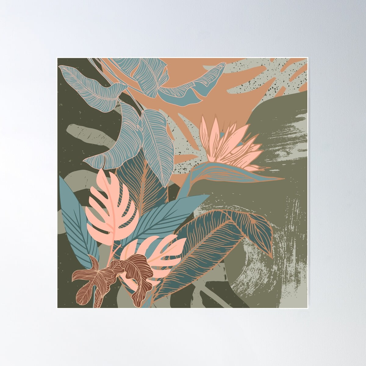 Bird Of Paradise Poster Wall Art, Modern Wall Decor For Living Room ...
