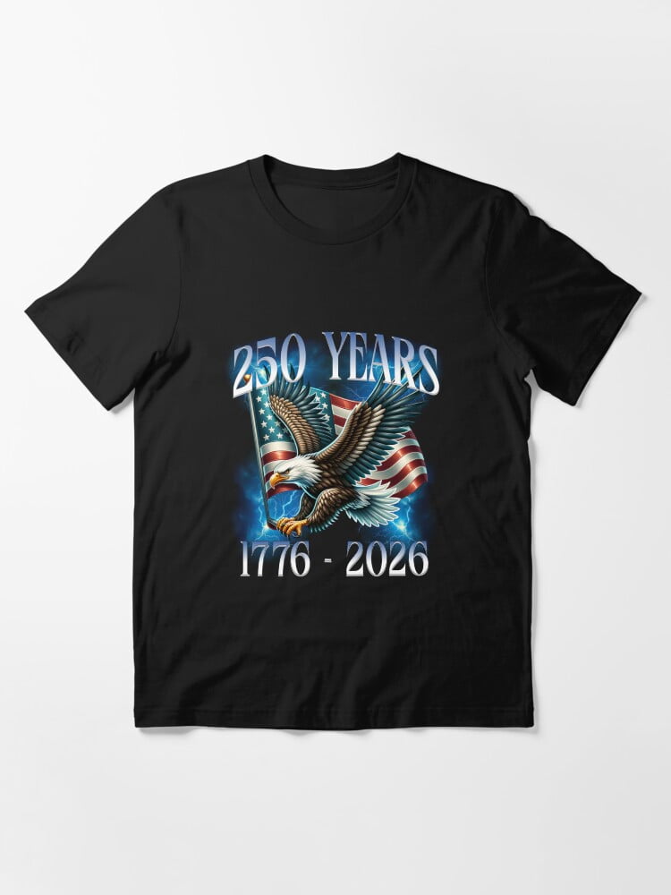 Bird Of Prey And Banner: 1776-2026 250th Birthday Celebration Unisex T ...