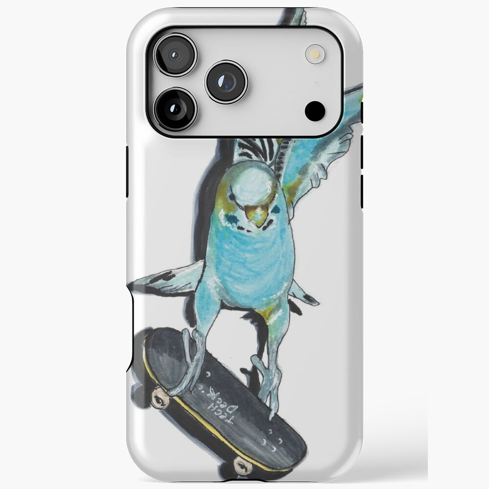 Bird On A Tech Deck Funny Skater iPhone Case 17 to 11 Pro Max - Walmart.com