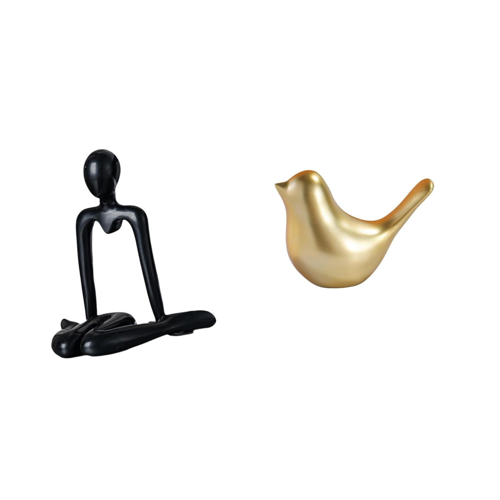 Bird Ornament Figurine Abstract Statue Creative Resin Design for Home ...