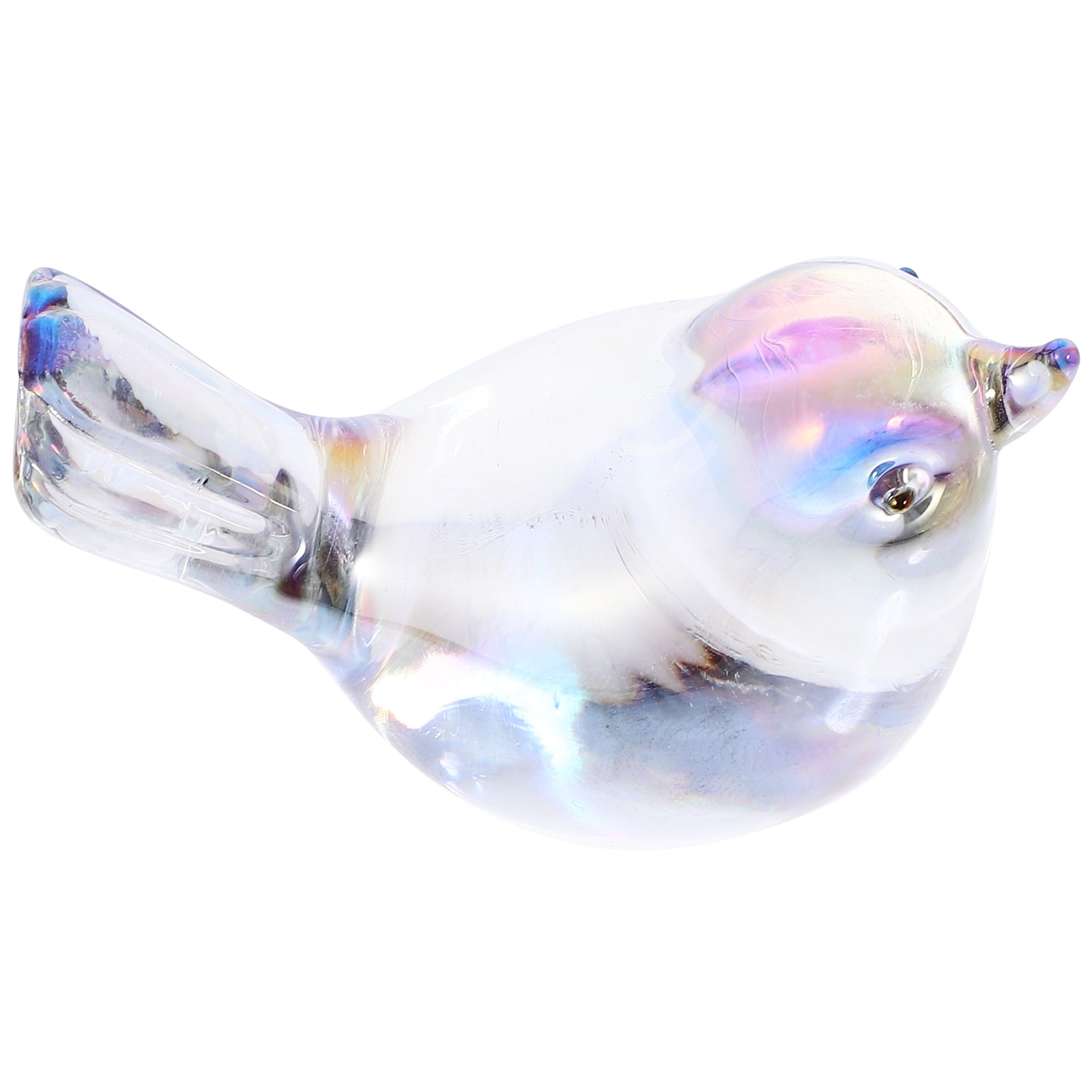 Cabinet Small Bird Statue Crystal Bird Ornament Crystal Bird Statue ...