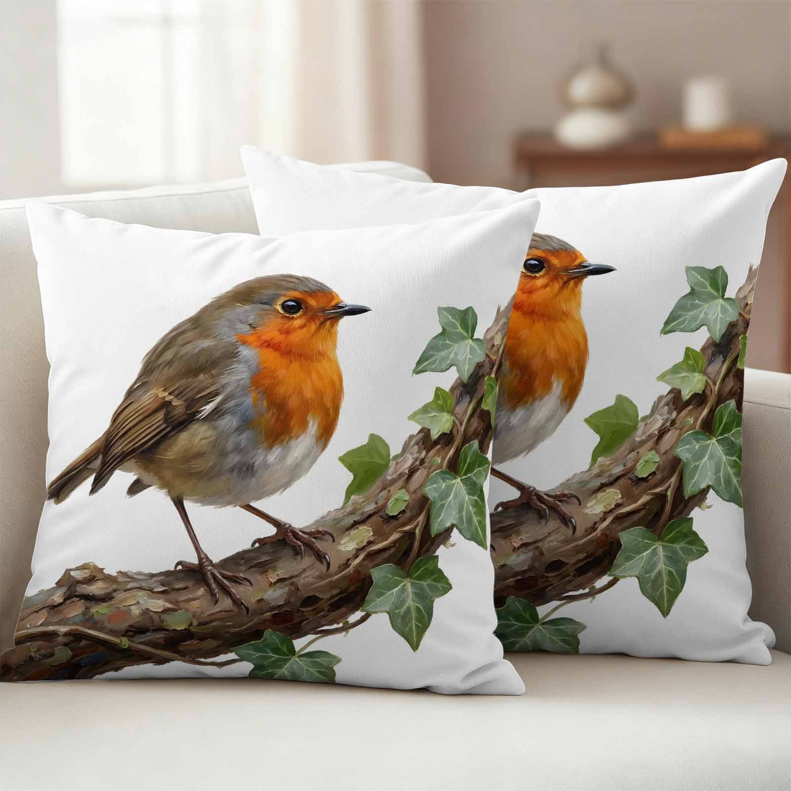 Bird Outdoor Waterproof Throw Pillow Covers 26x26 Set of 2, Ivy Branch ...