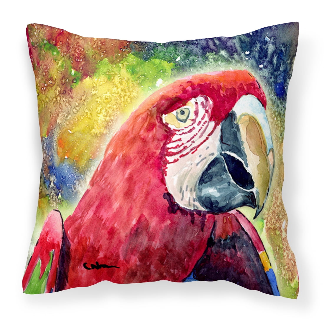 Bird - Parrot Fabric Decorative Pillow - Walmart.com