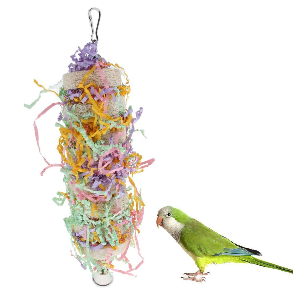 Bird Parrot Toys Hanging Bell Pet Swing Toy Hanging Toy for Parakeets ...