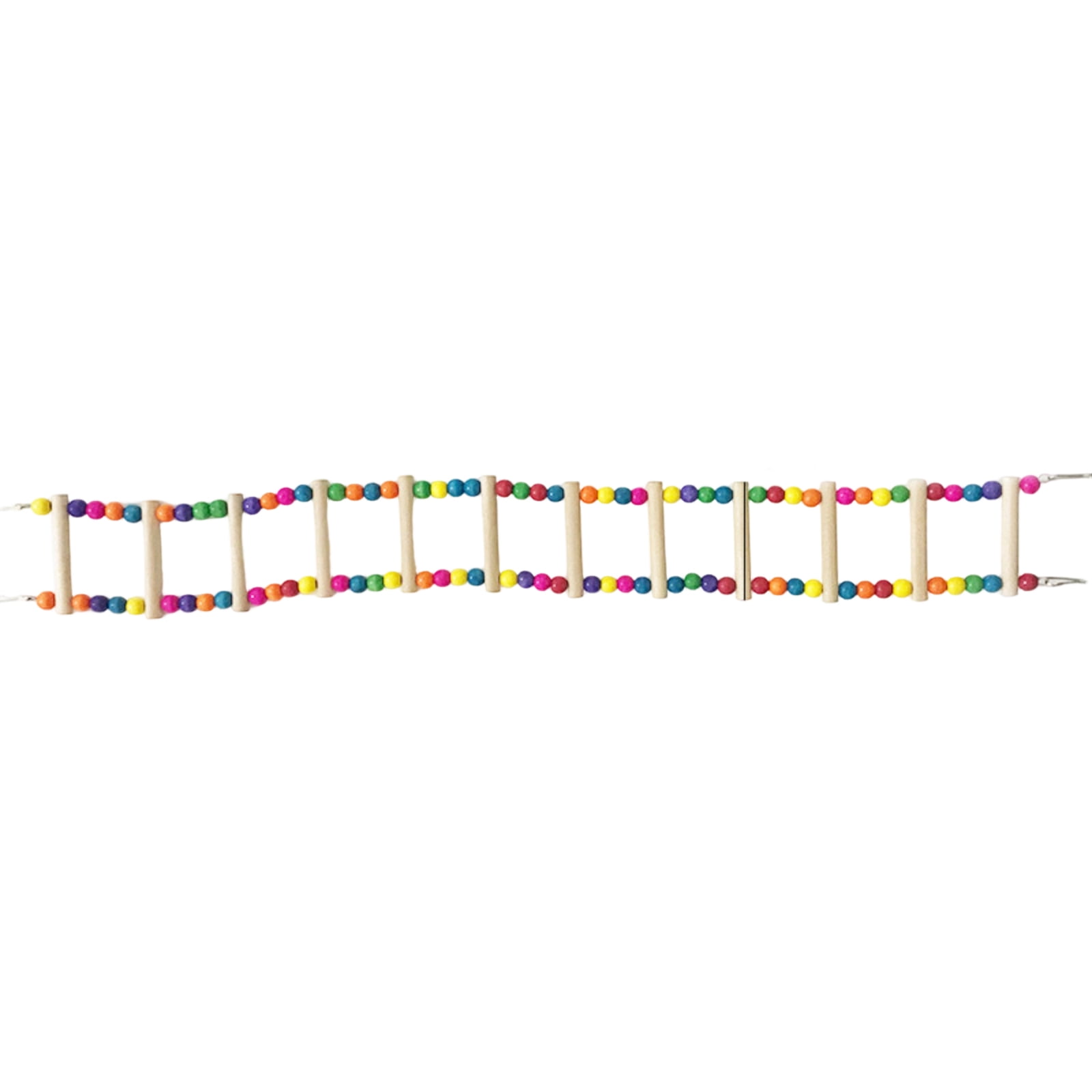 Bird Parrot Toys Wooden Ladder, Natural Chewable Stands, Parakeet ...