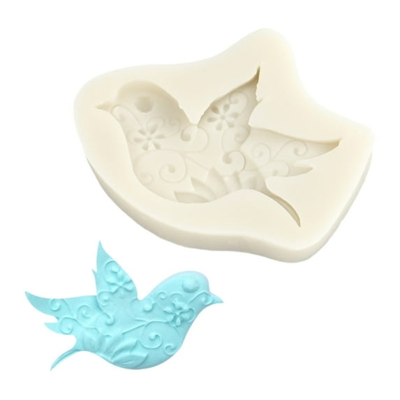Bird Pattern Silicone Molds Fondant Chocolate Molds Holiday Baking ...