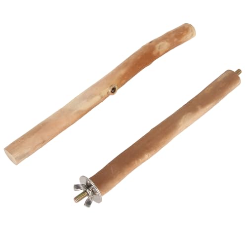 Bird Perch, T Shaped Wood Fun Grinding Chewing Perch, Rough Appearance ...