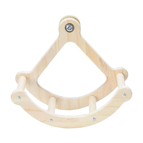 Bird Perch Toy Exercise Wheel Parrot Swing Wooden Material for ...