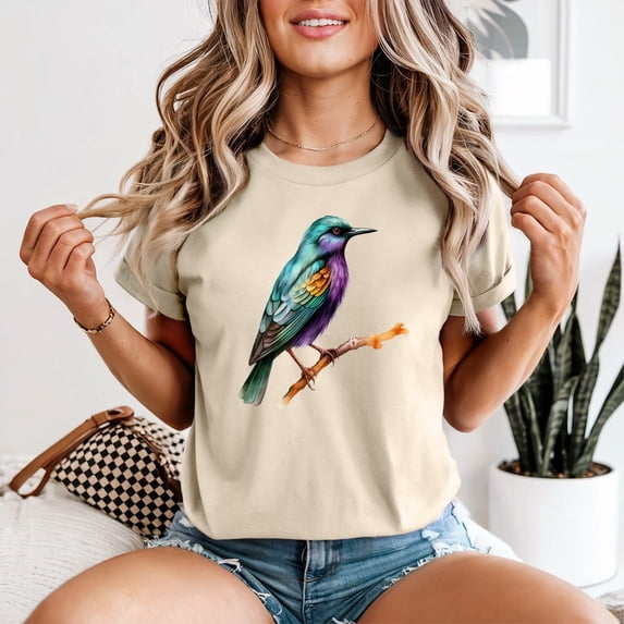 Bird Perched Birds Animals Womens T-Shirt - Walmart.com