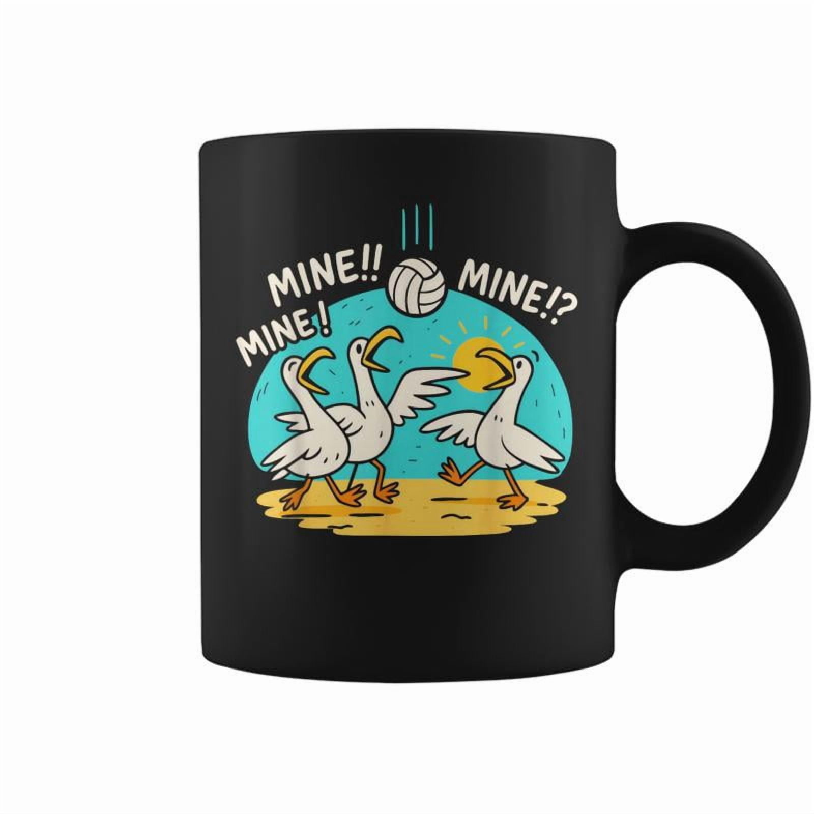 Bird Playing Volleyball Mine Game Day Vibes Sports Coffee Mugs ...