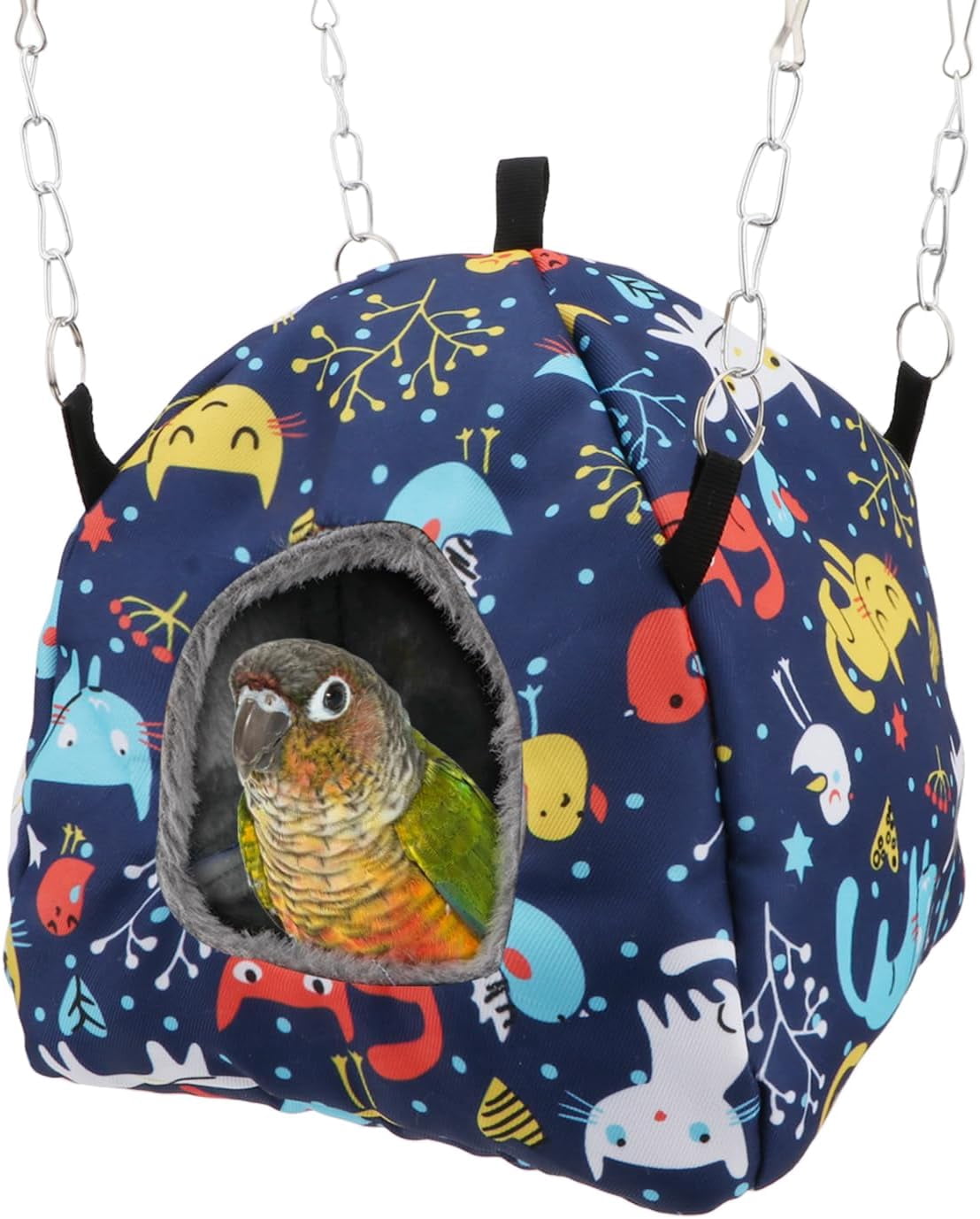Bird Plush Hammock Parrot Hanging Cozy Cave Happy Little House Tent ...