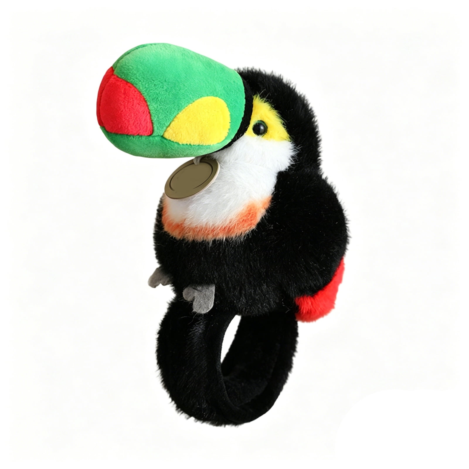 Bird Plush Snap Bracelet Soft Stuffed Animal Toy Adjustable Wristband ...