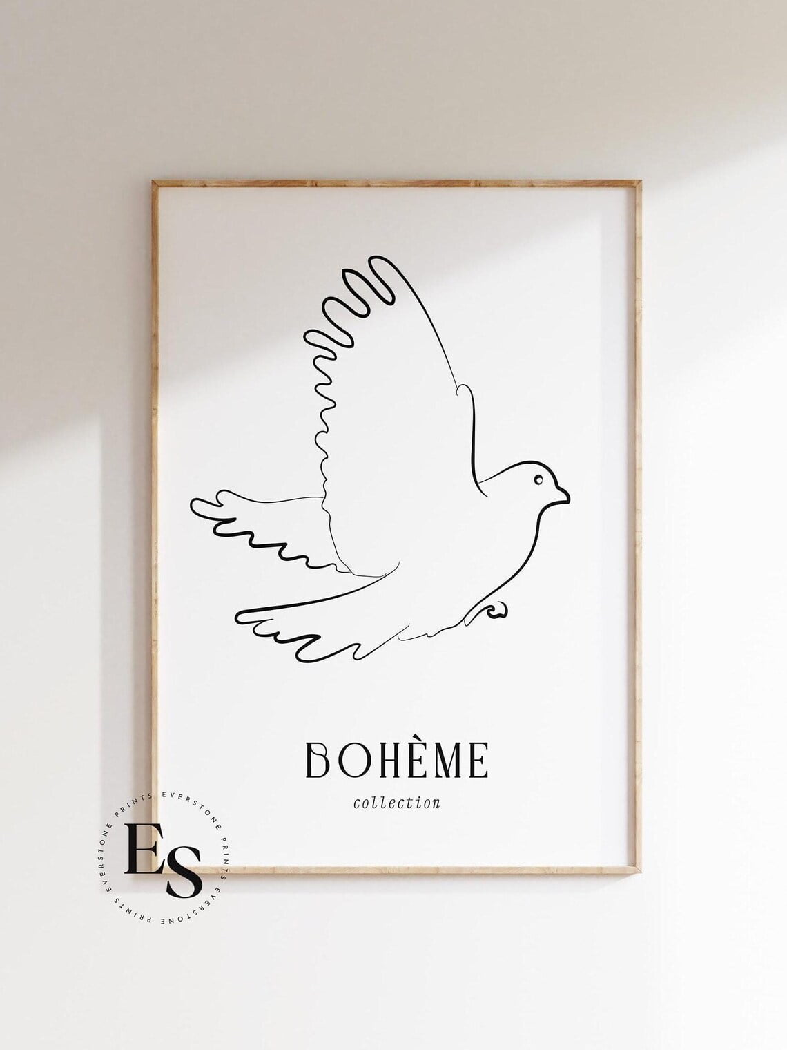 Bird Print, Line Art, Sketch Art, Vintage Drawing, Abstract Modern Wall ...