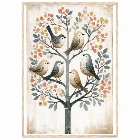 Bird Print Vintage Bird Wall Art Tree Wall Art Vintage Bird Art ...