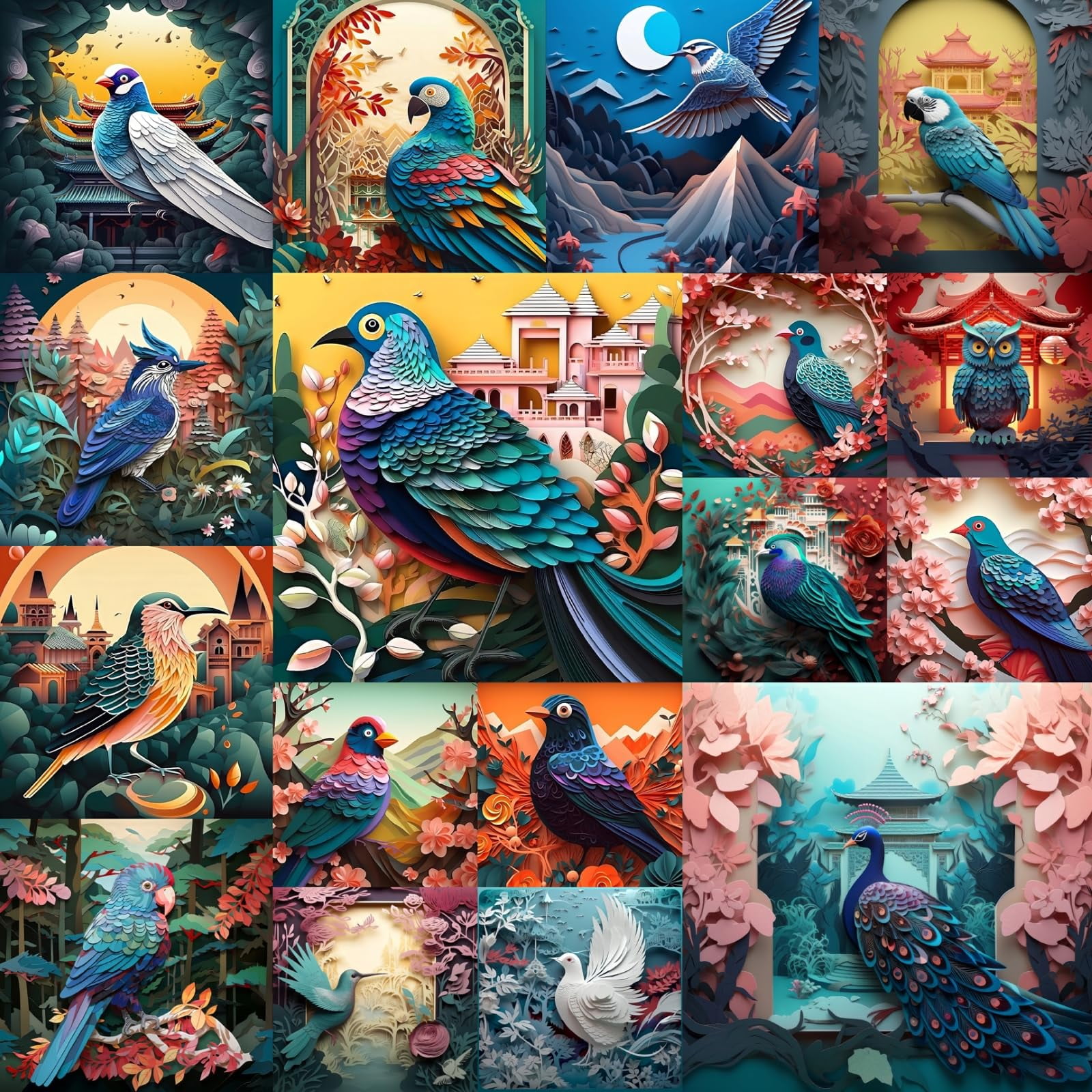 Bird Puzzles for Adults, EC36 Hummingbird Jigsaw Puzzles 1000 Piece ...