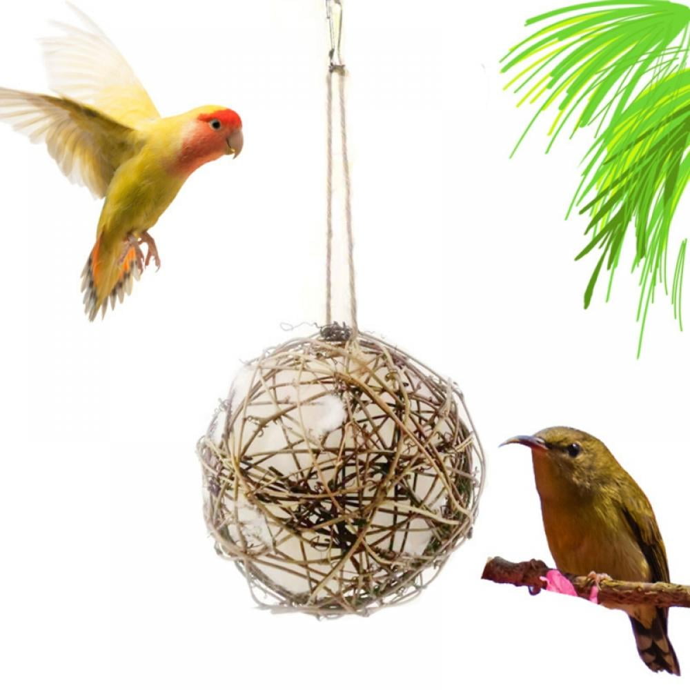 Bird Rattan Ball,Refillable Bird Nest,Parrot Toy Ball,Takraw Cotton ...