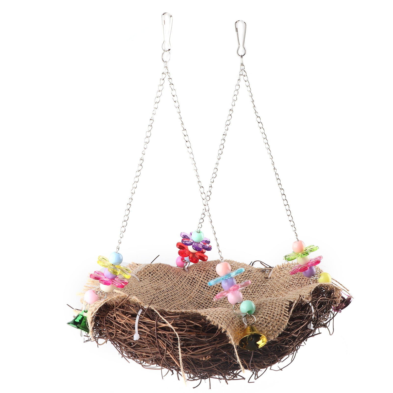 Bird Rattan, Bird Cage Hammock Bird Swing Perch Toy, For Pets Animals ...