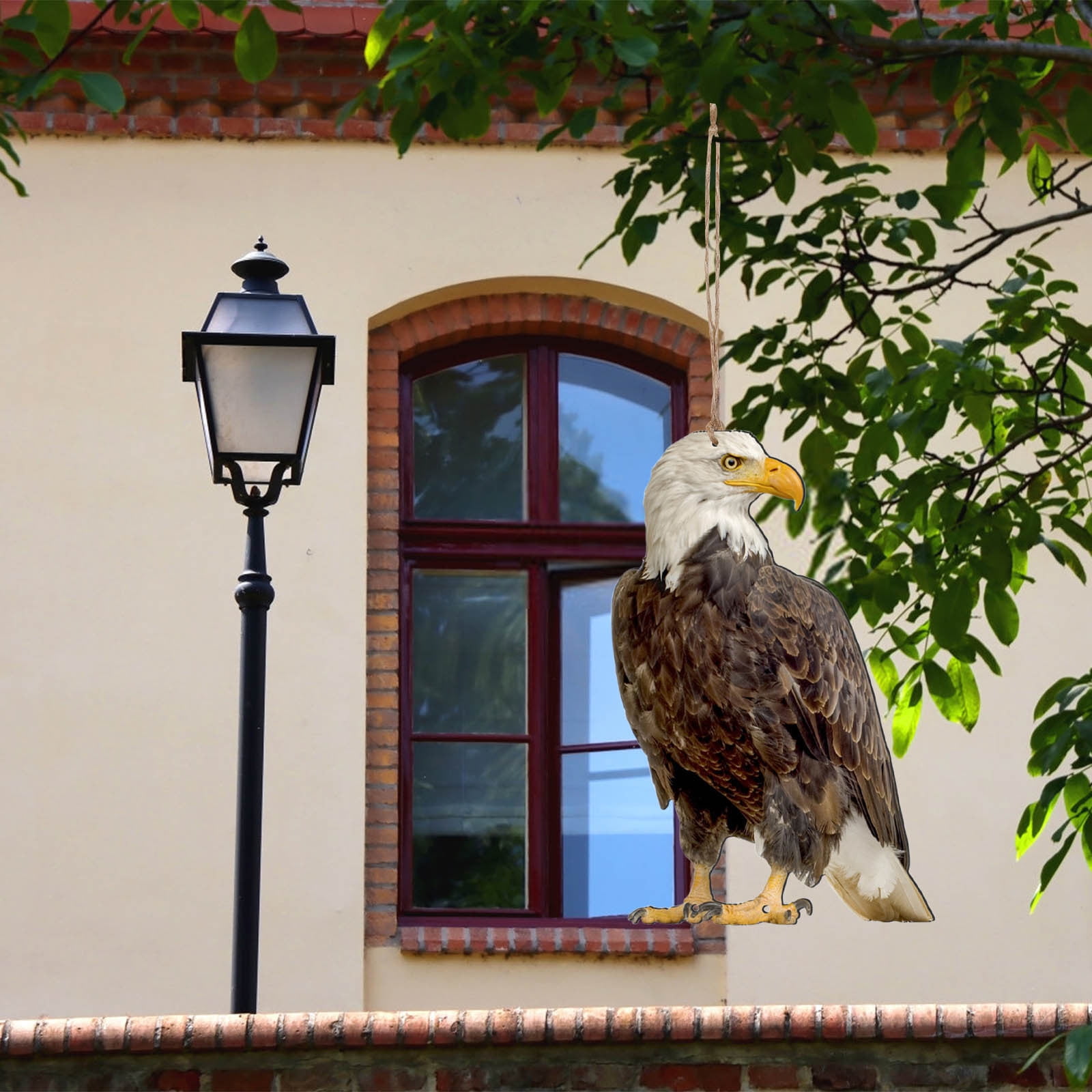 Bird Repellent Owl Pendant, Realistic Scarecrow Hanging Decoration for ...