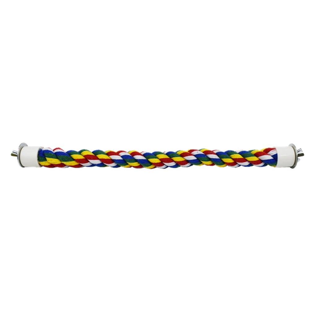 Bird Rope Perch Bendable Cotton Rope Stand Bungee Toy Parrot Standing ...