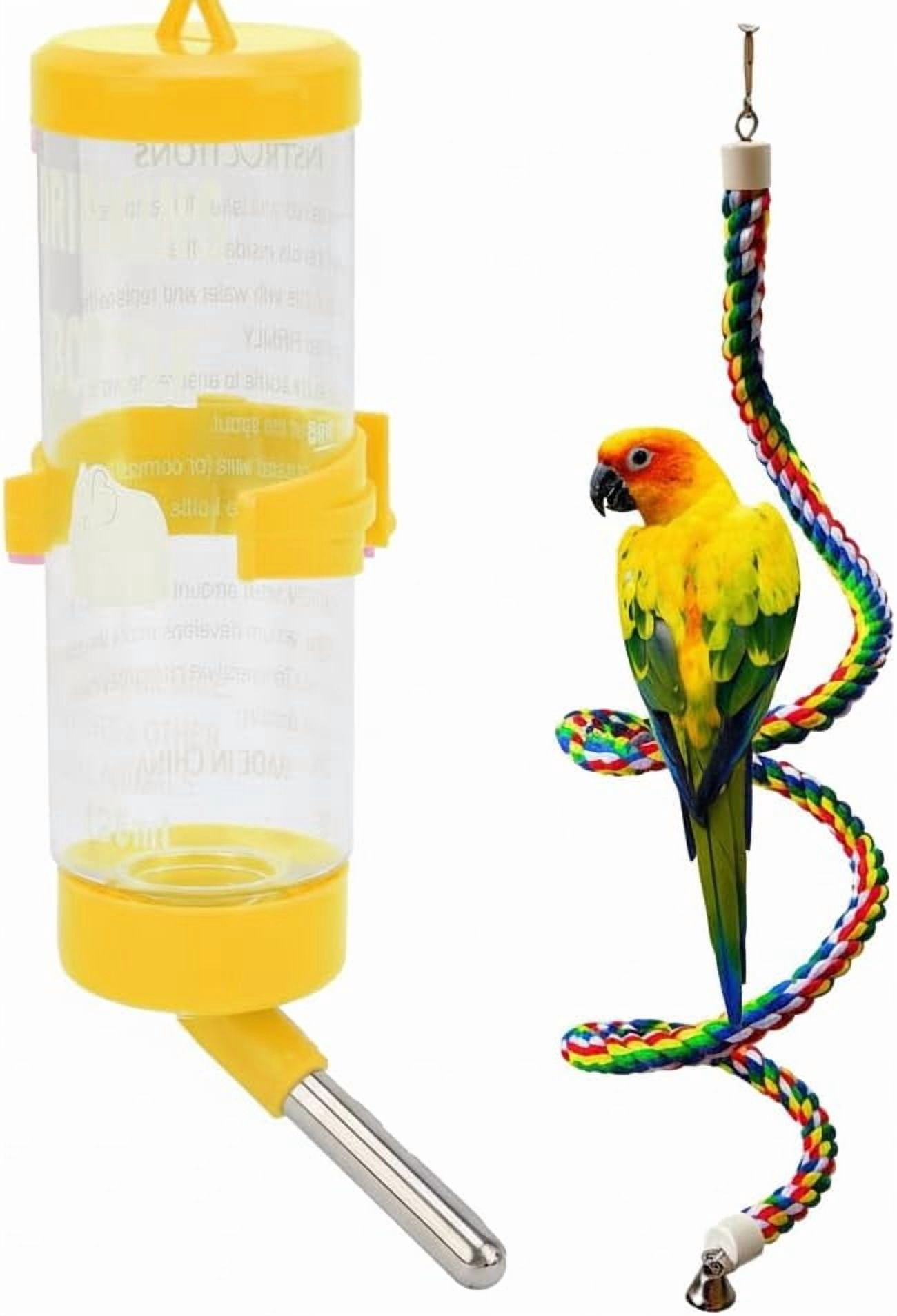 Bird Rope Perch & Birds Swing Set - Bird cage Accessories, 40‘’ Rope ...