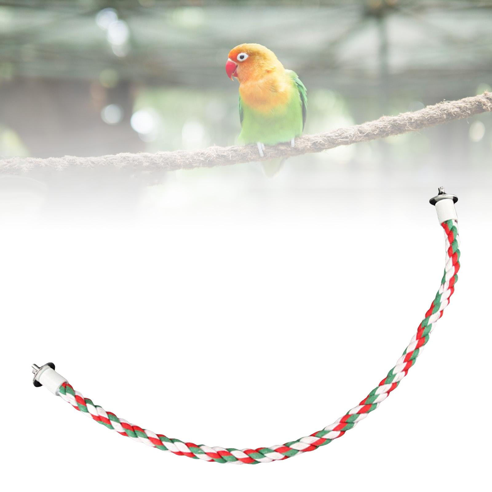 Bird Rope Perch Parrot Climbing Rope Rope Toy for Cockatiels Finches ...