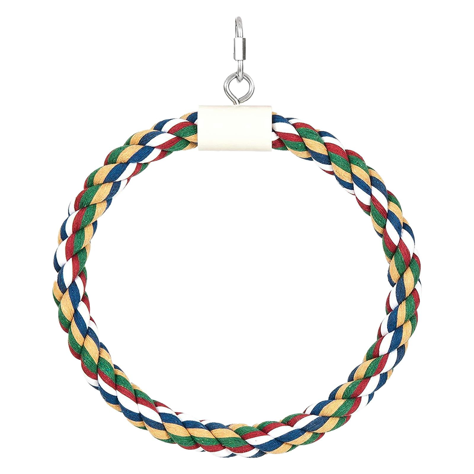 Bird Rope Perch Stand Perches Parrot Swing for Parakeet Cockatiels ...