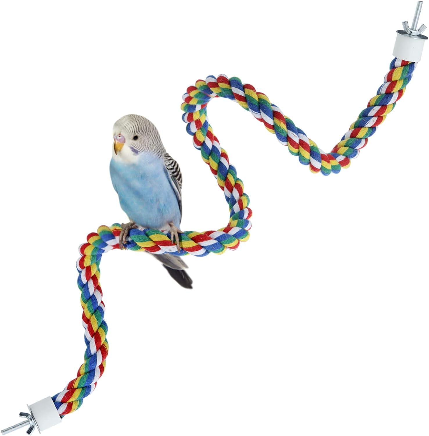 Bird Rope Perch for Parrots Cages Toys Colorful 31.5in 1pcs - Walmart.com