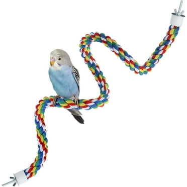 Bird Rope Perches for Parrots, Cockatiels, Parakeets, Budgie Cages ...