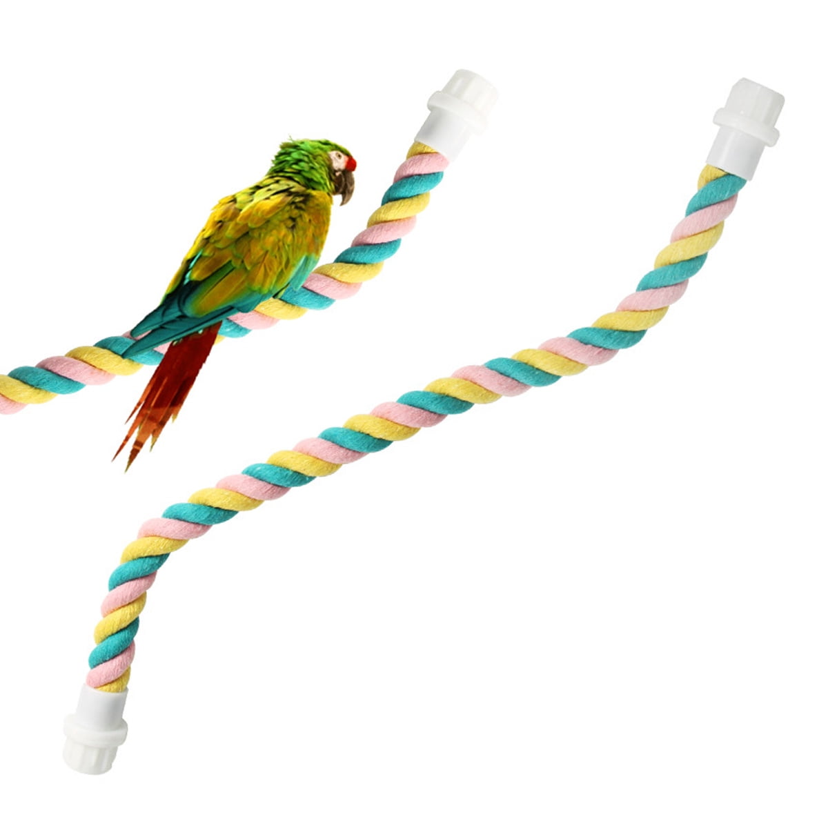 Bird Rope Perches, Parrot Toys Rope Bungee Bird Toy [1 Pack] - M ...