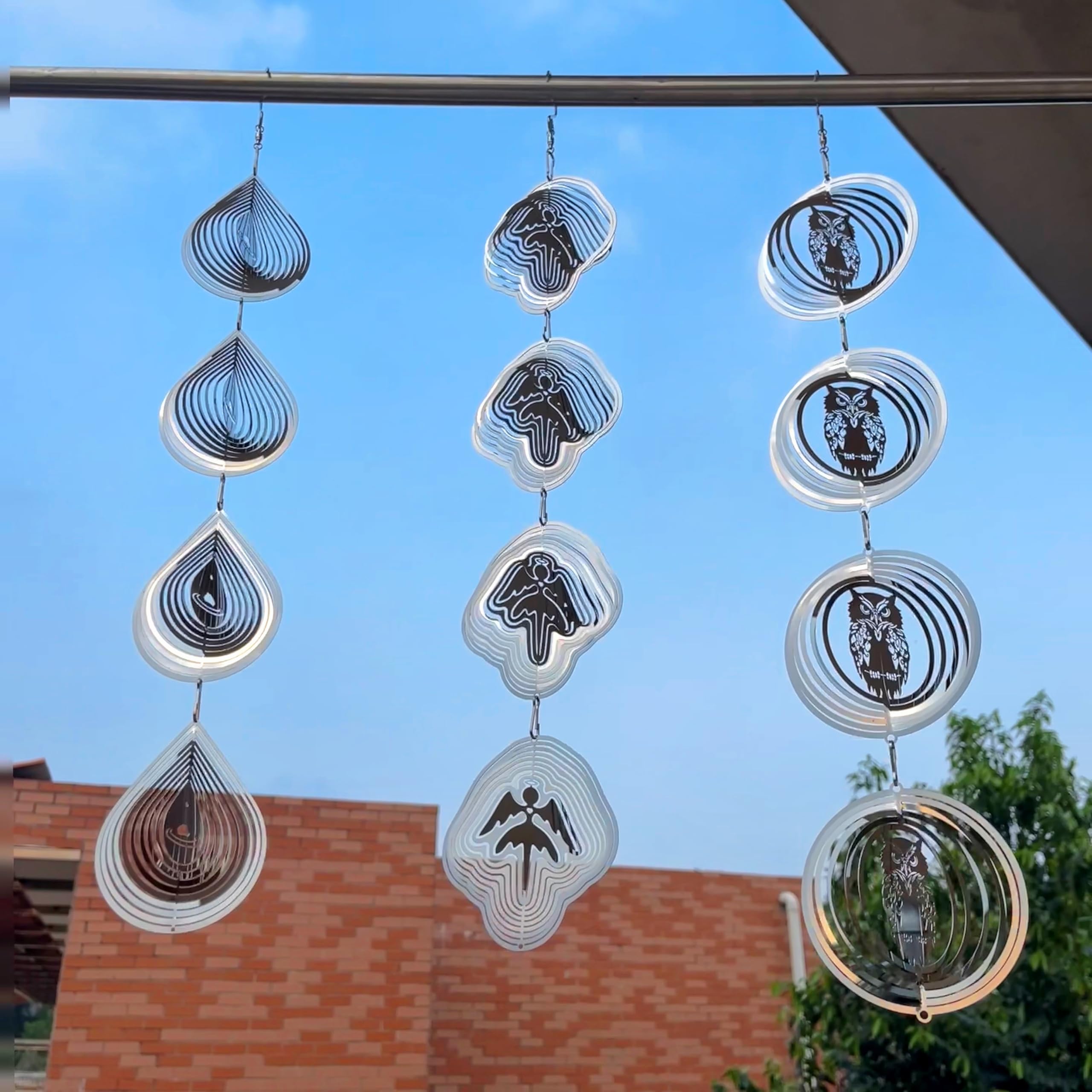 Bird Scare Discs Set，Highly Reflective Bird Deterrent，Extra Sparkly ...