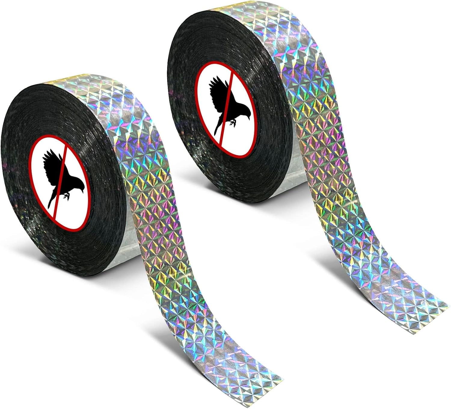 Bird Scare Tape Ribbon, 2 * 300 /2 *500Foot Reflective Tape Ribbon for ...