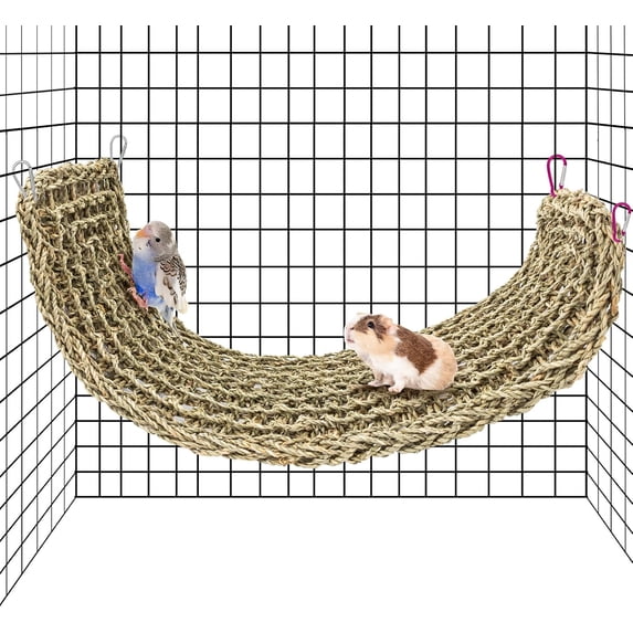 Bird Seagrass Mat 30 x 7 Inch Natural Seagrass Woven Bird Net, Parakeet ...