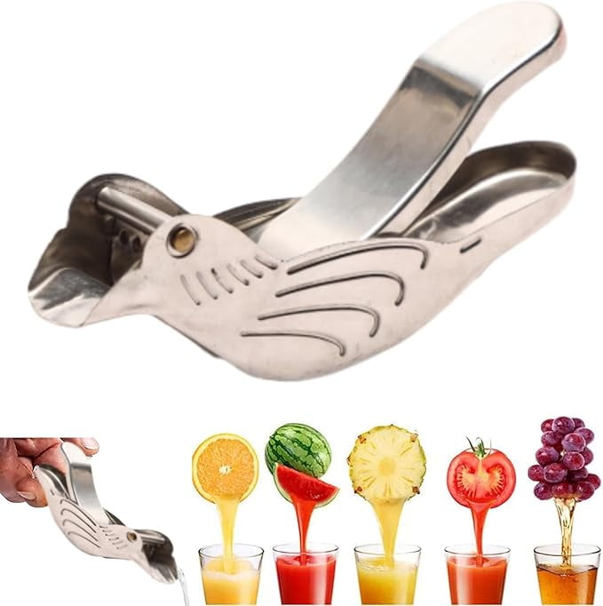 Bird Shaped Lemon Juicer, Stainless Steel Bird Shape Lemon Juicer, Acrylic Lemon Squeezer ...