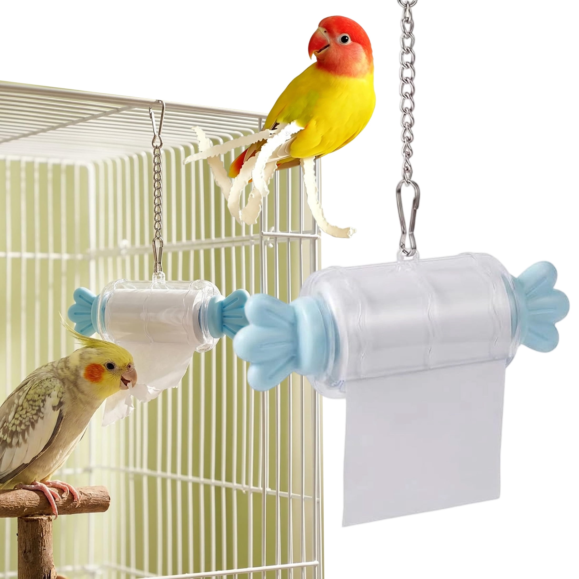 Bird Shredding Toys, Refillable Rolling Paper Design & Interactive ...