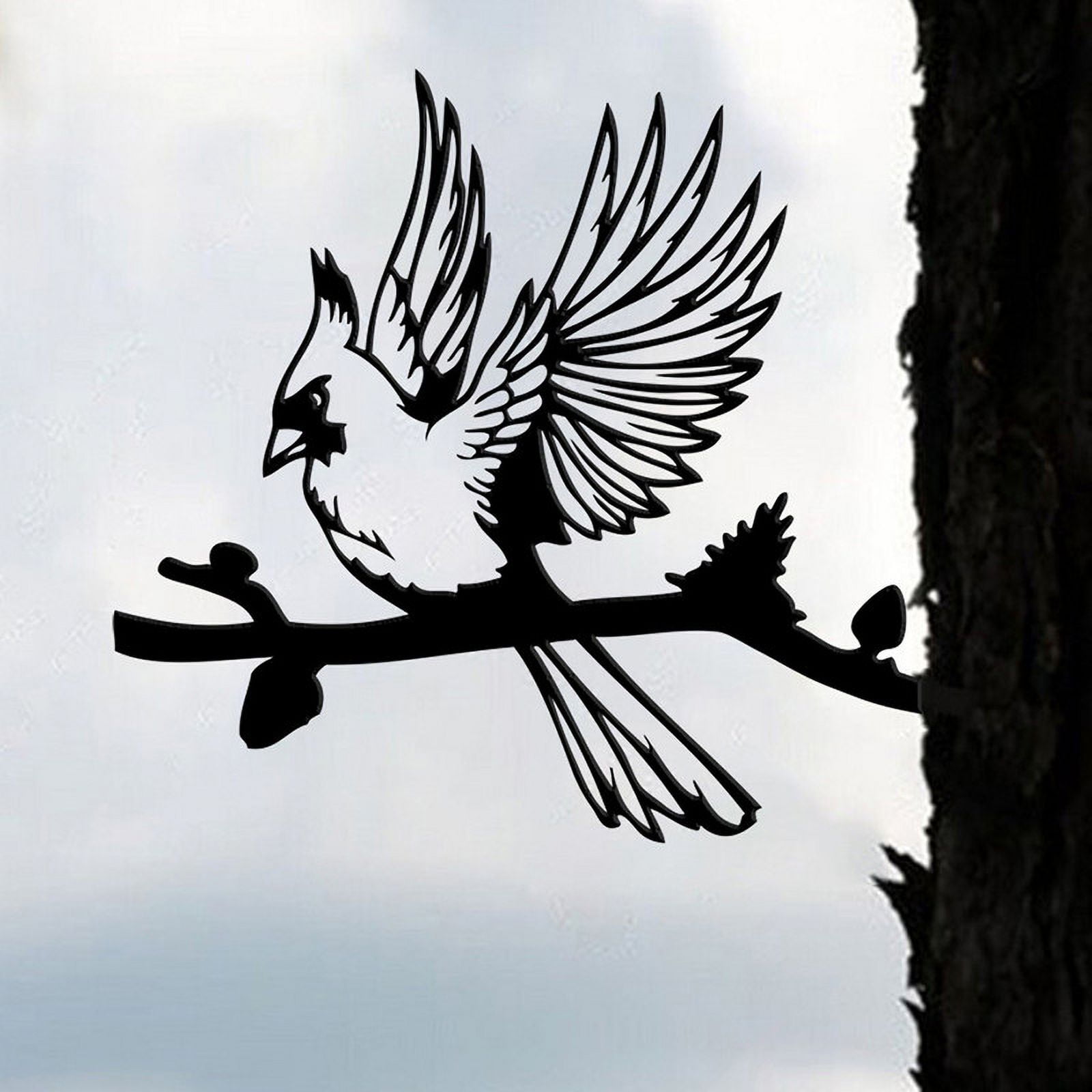 Bird Silhouette Wall Stainless Steel Sculpture Metal Wall Art Decor ...