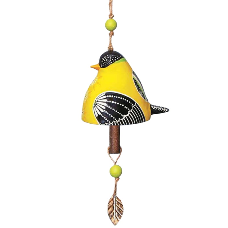 Bird Song Bell Garden Decoration,Hanging Rustic Wind Chime, Pendant ...