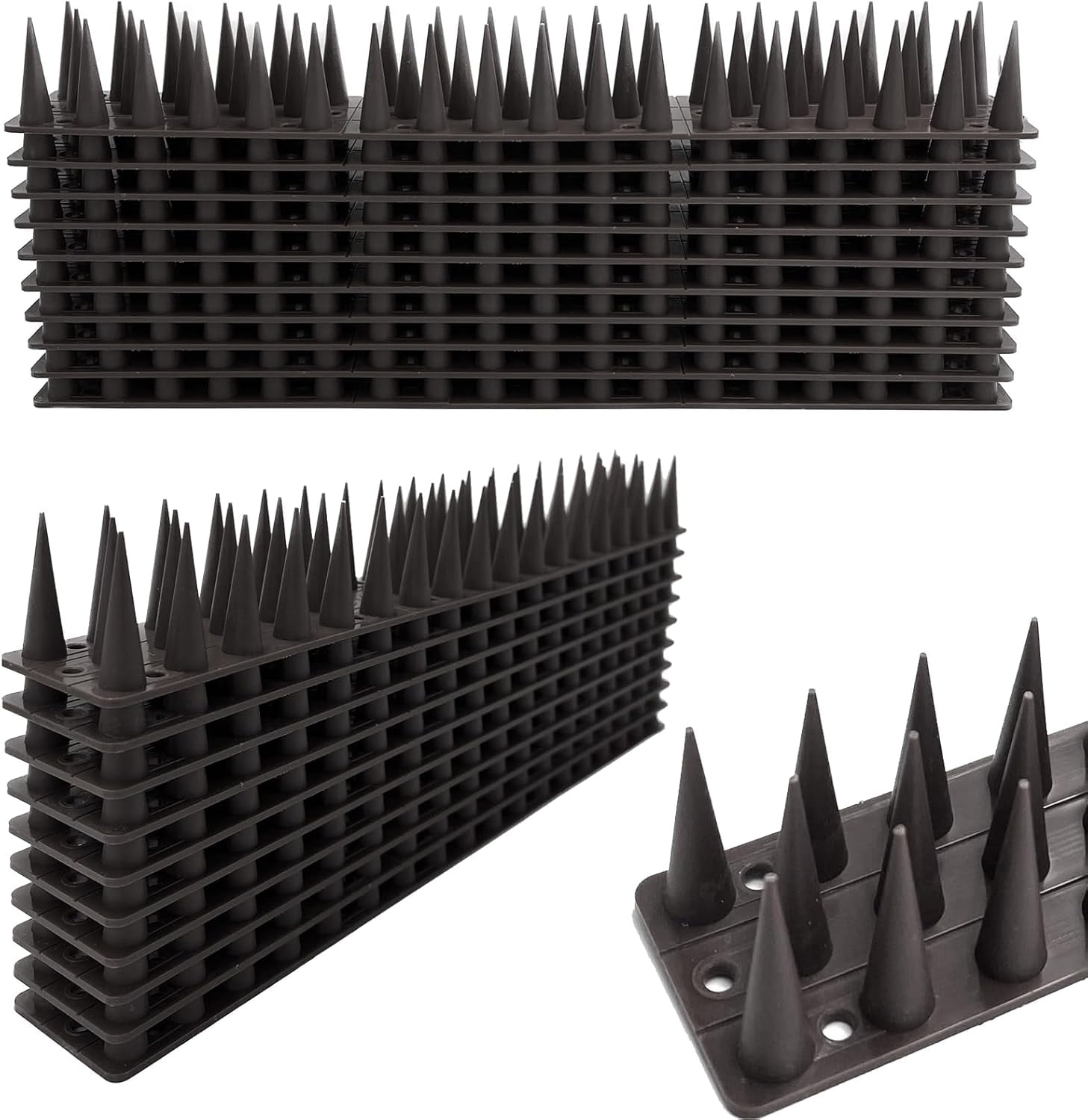 Bird Spikes, 20 Pack Bird Deterrent Spikes for Pigeon Squirrel Raccoon ...