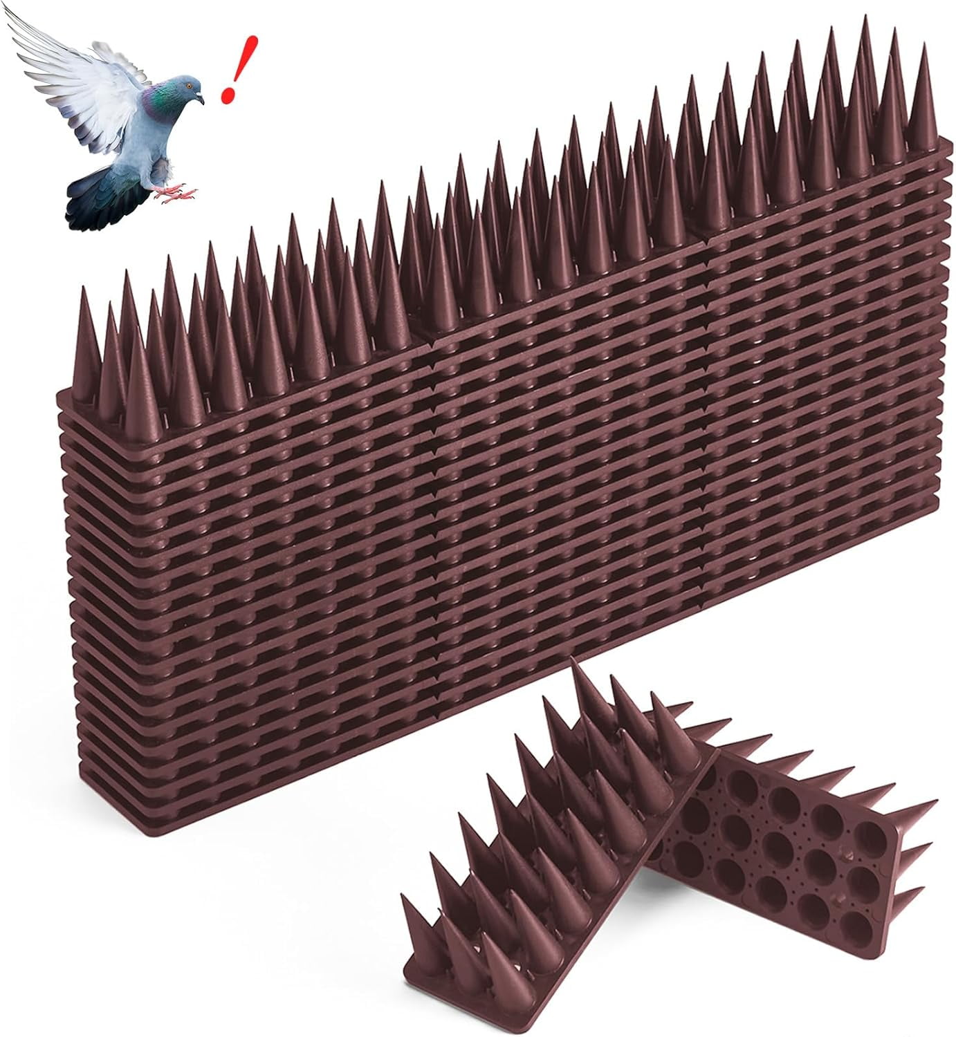 Bird Spikes, 30 Pack Pigeon Squirrel Raccoon Cat Deterrent Spike ...
