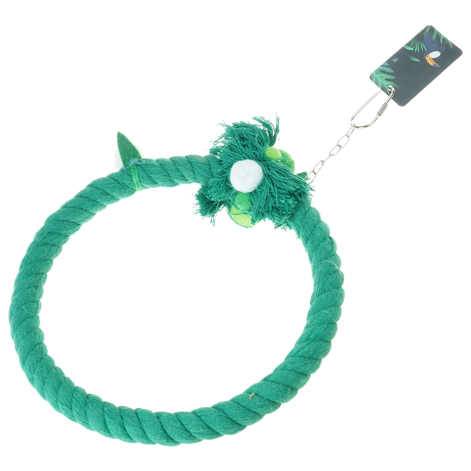Bird Stand Perch Cotton Rope Swing Chewing Cage Toy for Small Bird Myna ...