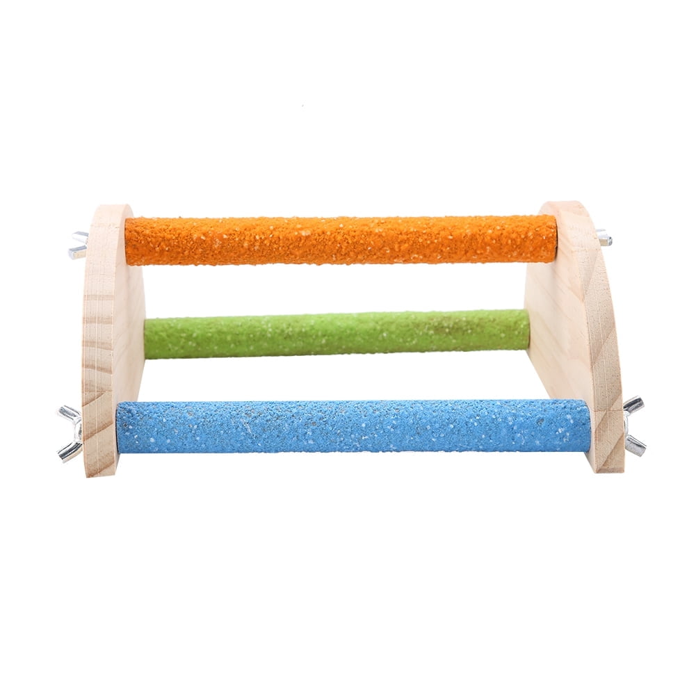 Bird Stand Stand Matte Triangle Light Portable Perch Stand, Bird Wood ...